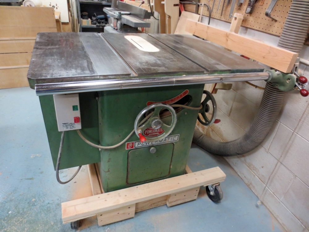 1967 vintage Powermatic 66 Tablesaw | Bruce Erdman Joiner of Fine Furniture